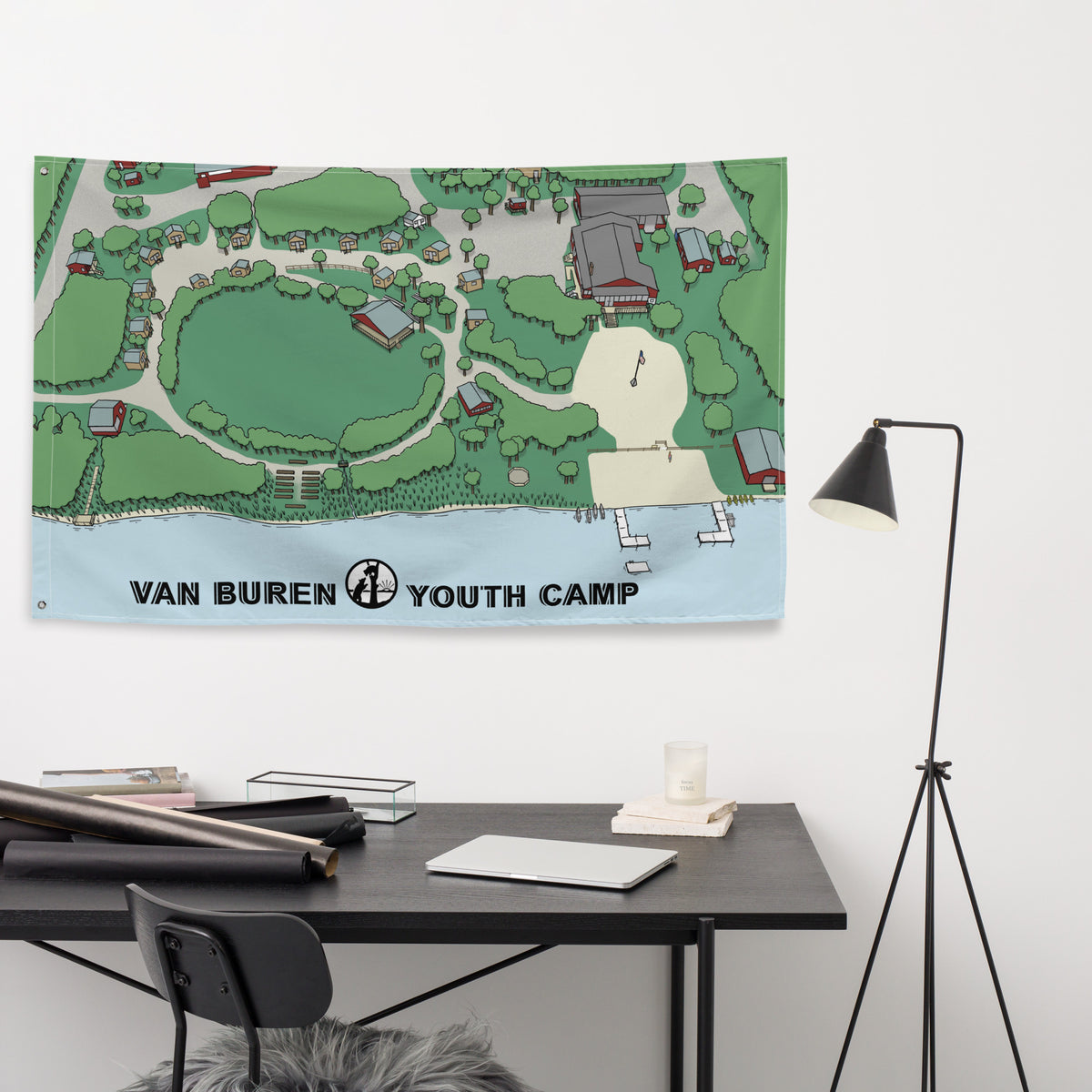 Camp Map Flag – Van Buren Youth Camp Store